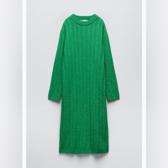 Zara | Dresses | Zara Ribbed Knit Dress | Poshmark